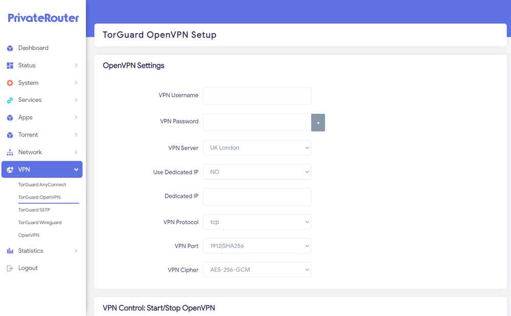 TorGuard introduces new PrivateRouter OpenVPN, SSTP and AnyConnect apps