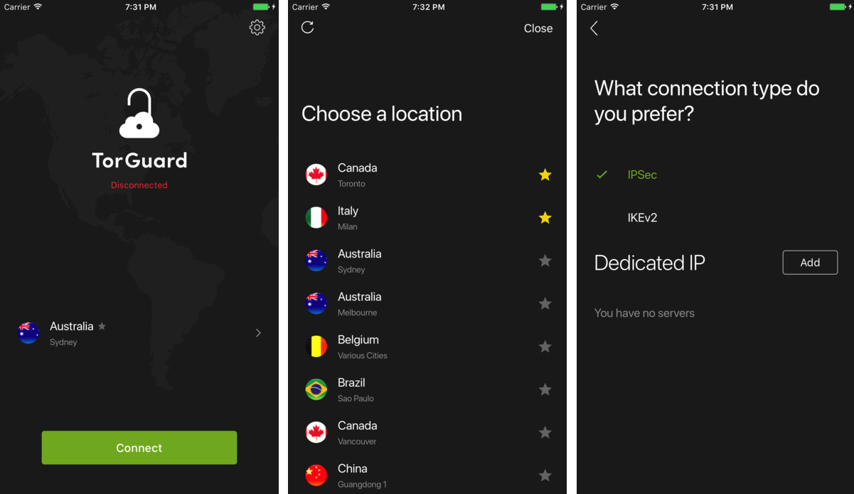 New TorGuard iOS App Update